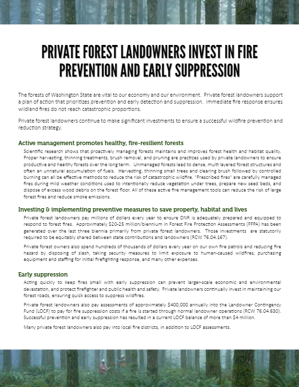 Forest Facts – Washington Forest Protection Association